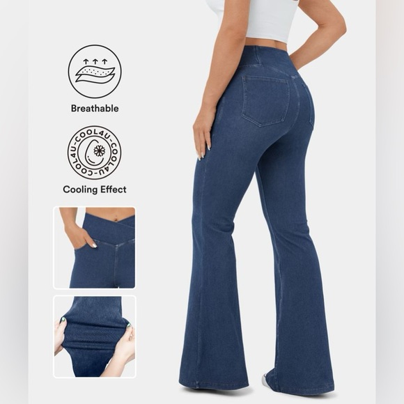HALARA | Jeans | Halaramagic High Waisted Crossover Pocket Stretchy ...